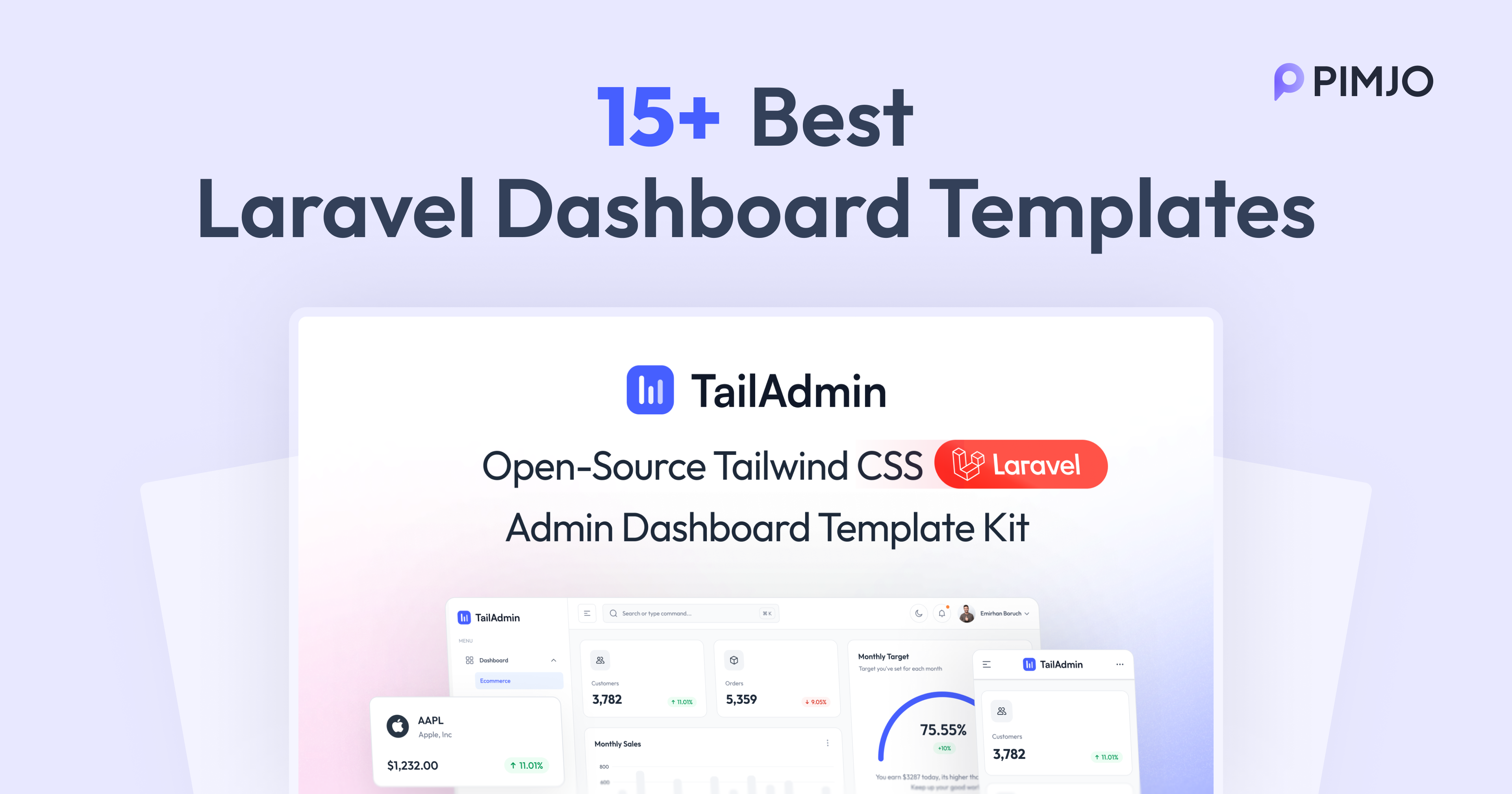 15+ Best Laravel Dashboard Templates for 2026 | TailAdmin