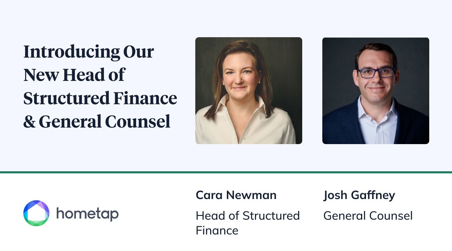 Hometap Appoints Newman, Gaffney to Senior Roles with Eye Towards Capital Markets
