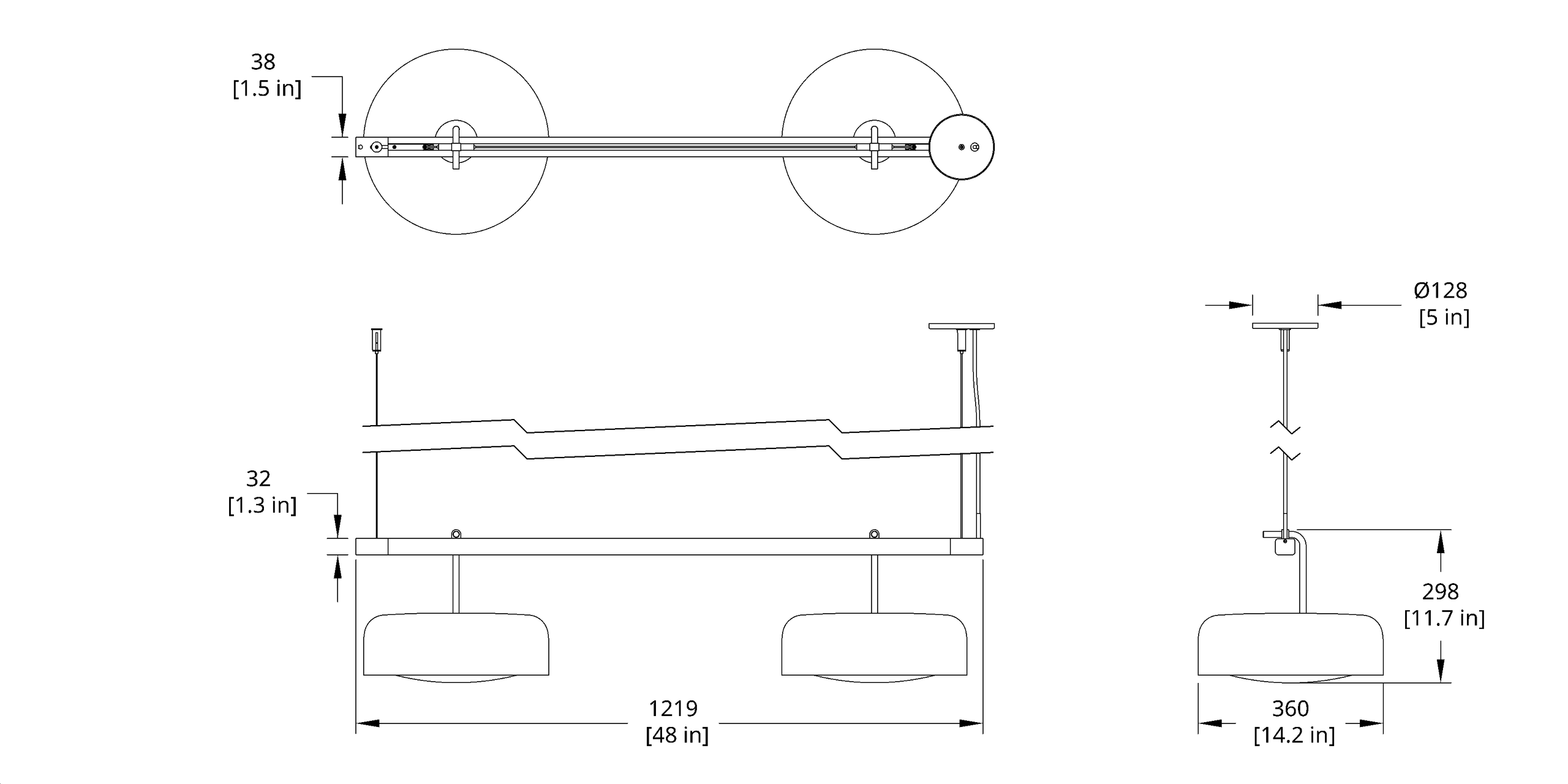 Buy Highline 4' (2 head) From RBW | Top Designer LED Lighting ...
