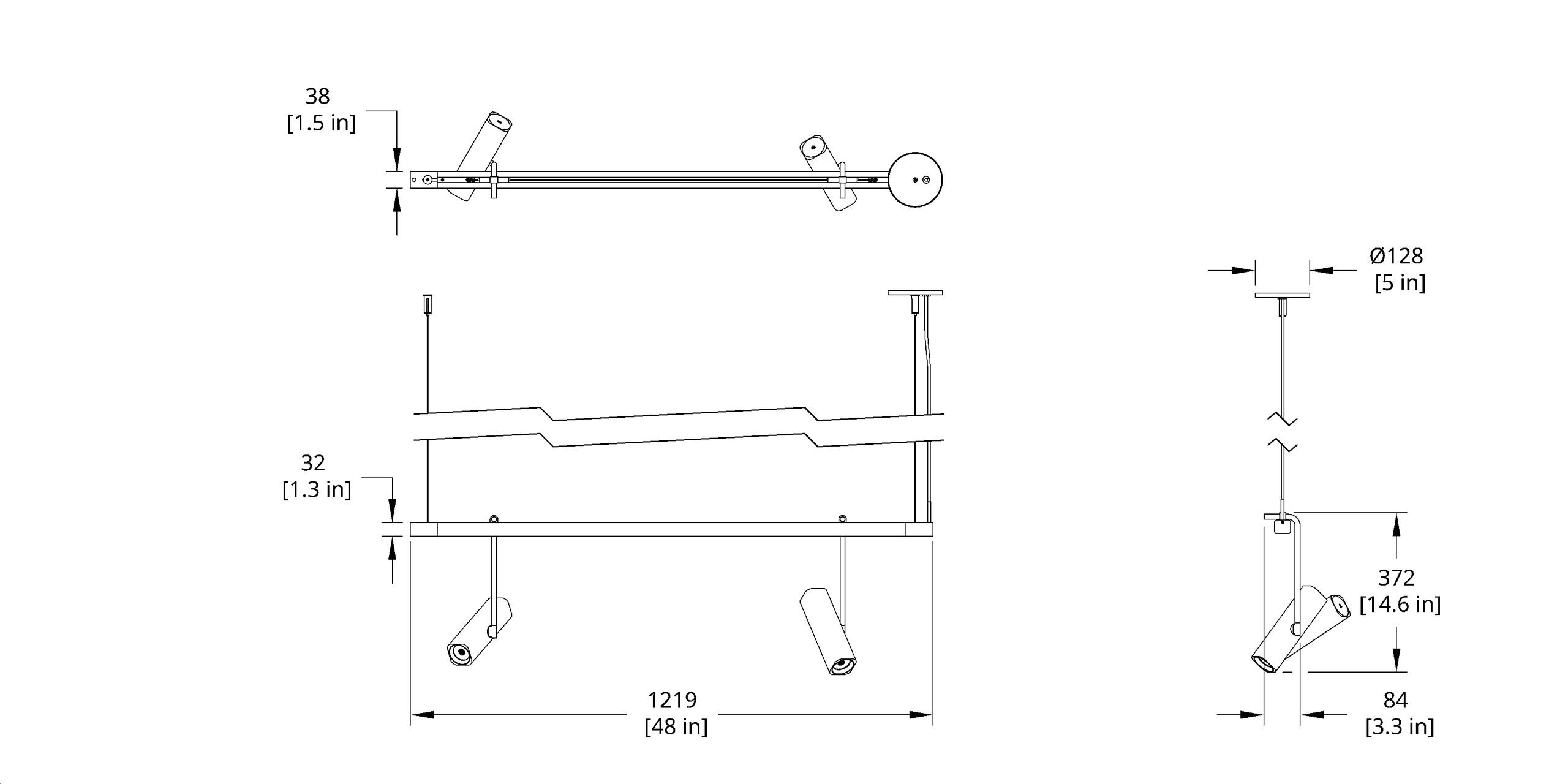 Buy Highline 4' (2 head) From RBW | Top Designer LED Lighting ...