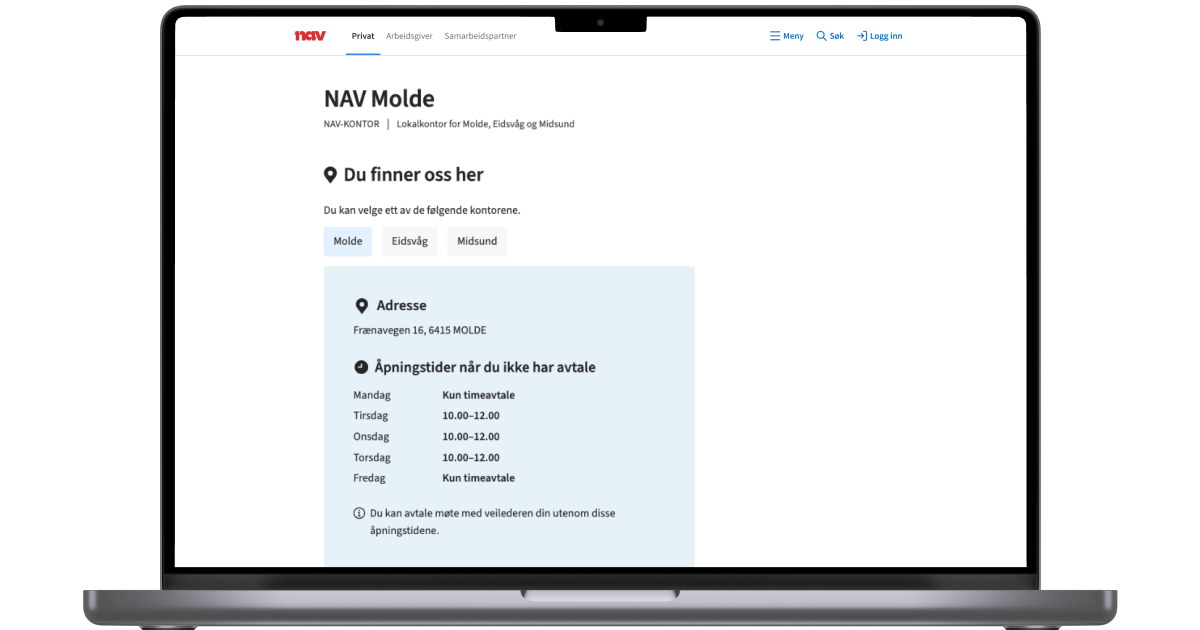 Alle NAV sine lokalkontorsider har blitt nye! Men hvorfor? - aksel.nav.no