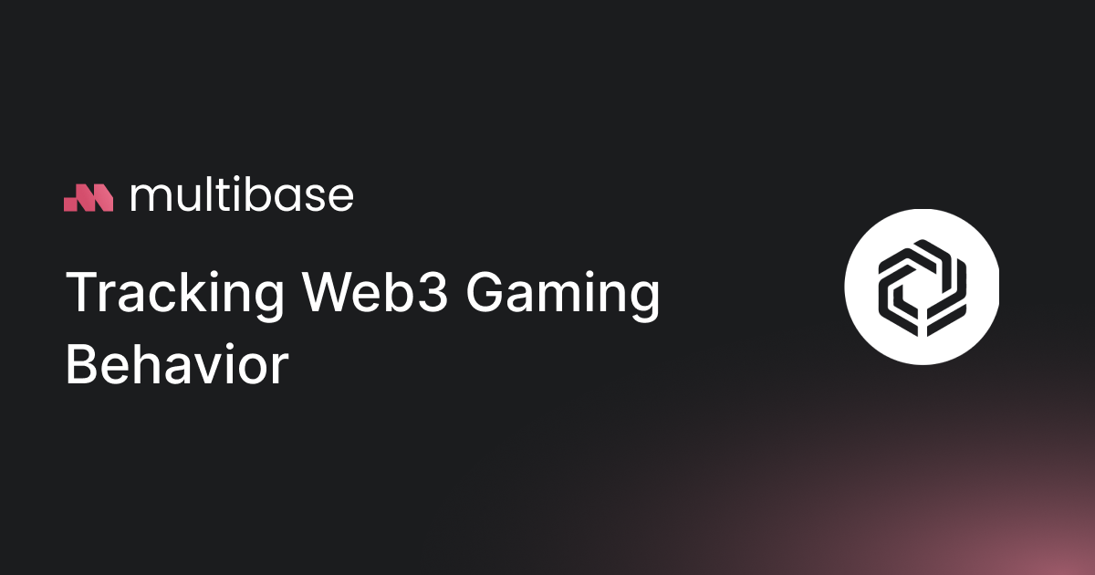 Tracking Web3 Gaming Behavior