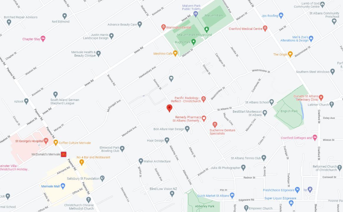 Merivale Retirement Village Location | Metlifecare