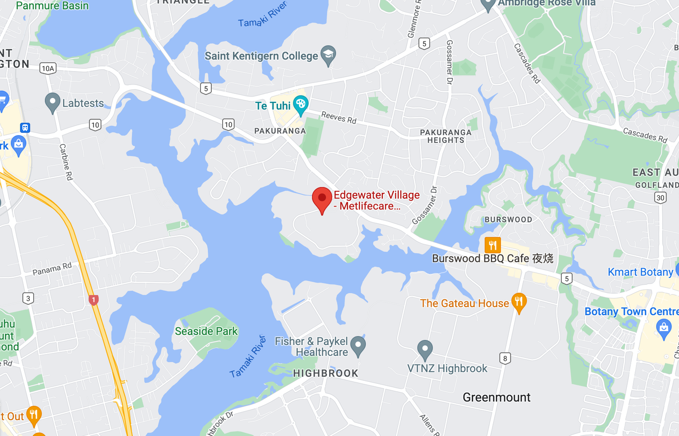 Edgewater Village Location | Metlifecare