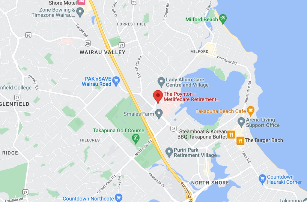Location Of The Poynton Village | Metlifecare