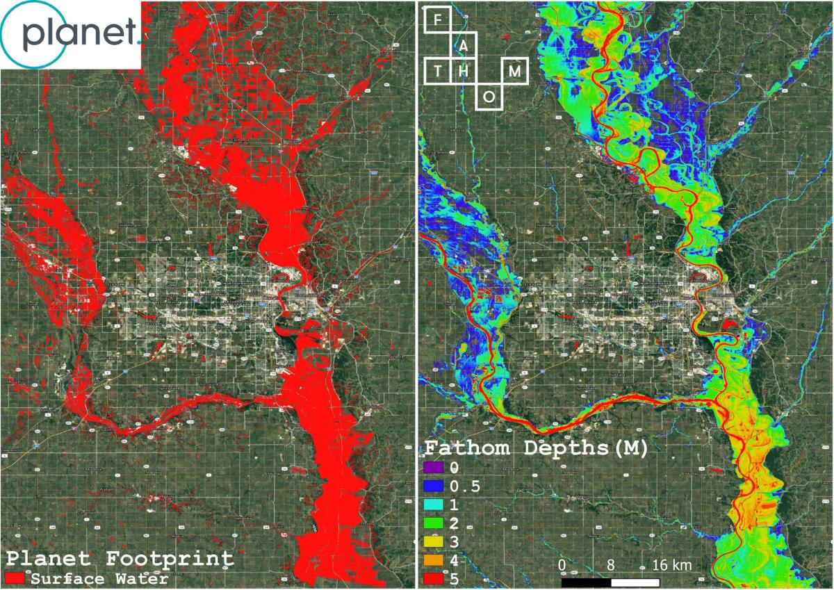 How Fathom Leverages Frequent Satellite Imagery for Dynamic Flood Maps