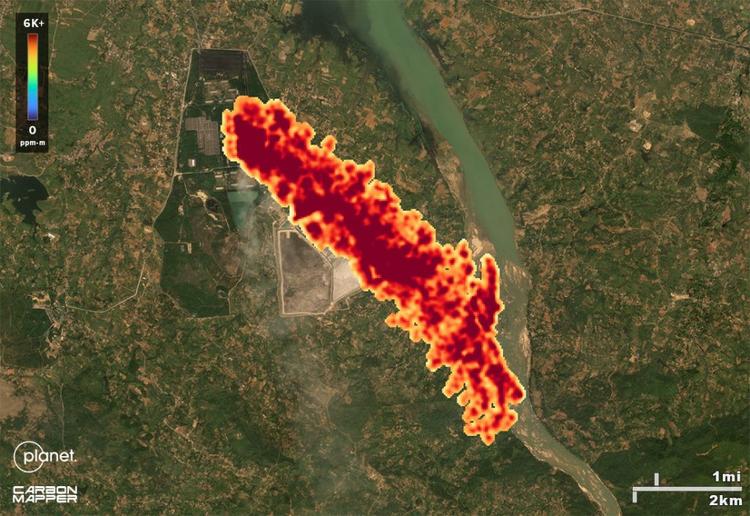 Carbon Mapper data from the Tanager-1 satellite reveals methane and ...