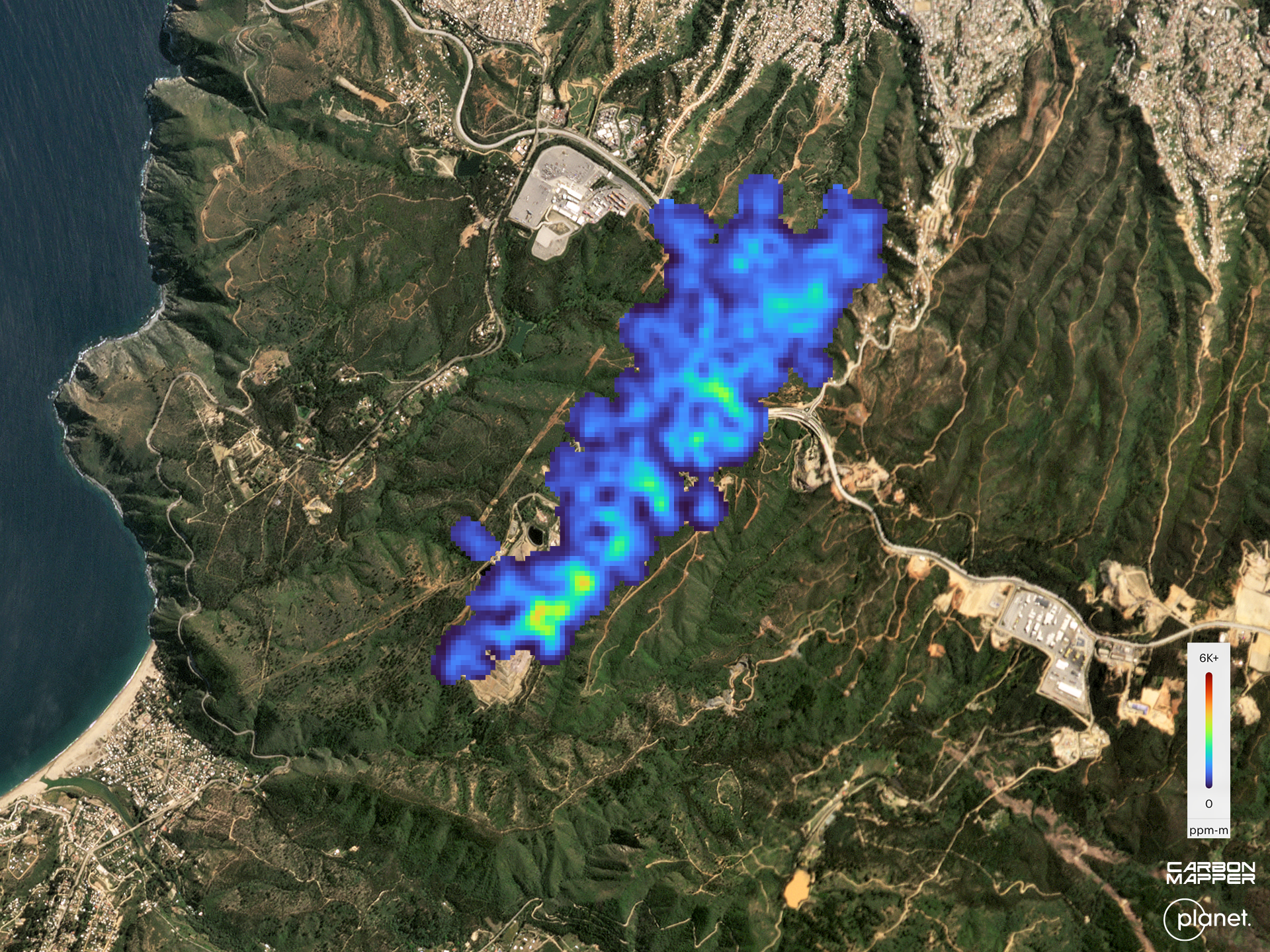 Carbon Mapper data from the Tanager-1 satellite reveals methane and ...