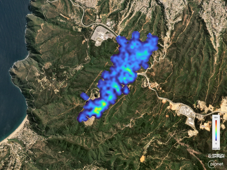 Carbon Mapper data from the Tanager-1 satellite reveals methane and ...