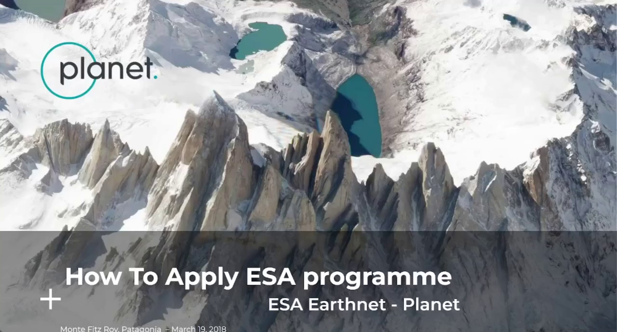 Planet Imagery for ESA Earthnet: Serving Free Data as a Third Party ...