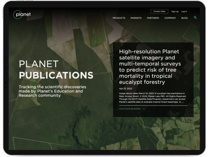Planet Science Programs: Satellite Imagery Access for Researchers | Planet