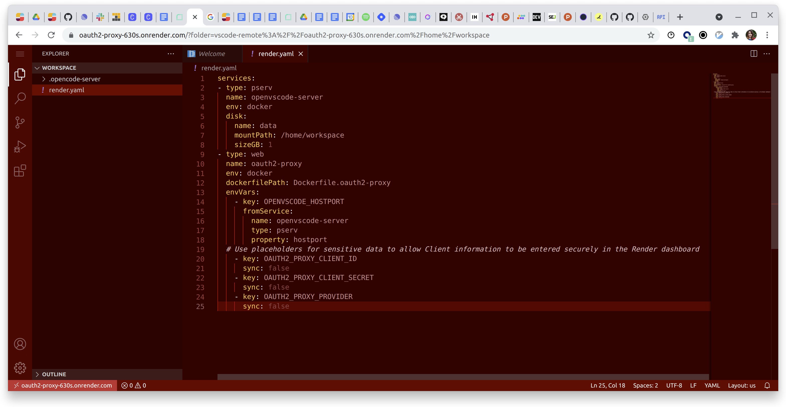 Use One-Click Deploys for Secure Online VS Code | Render Blog