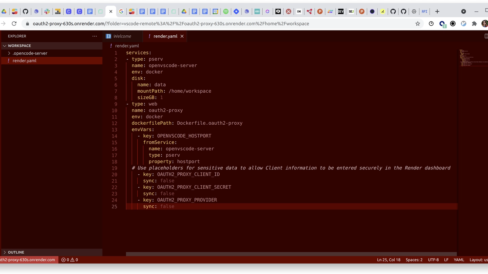 Use One Click Deploys For Secure Online Vs Code Render Blog