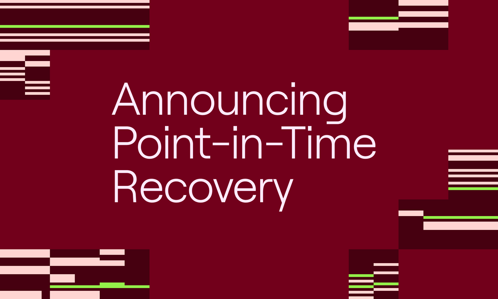 Announcing Point-in-Time Recovery | Render Blog