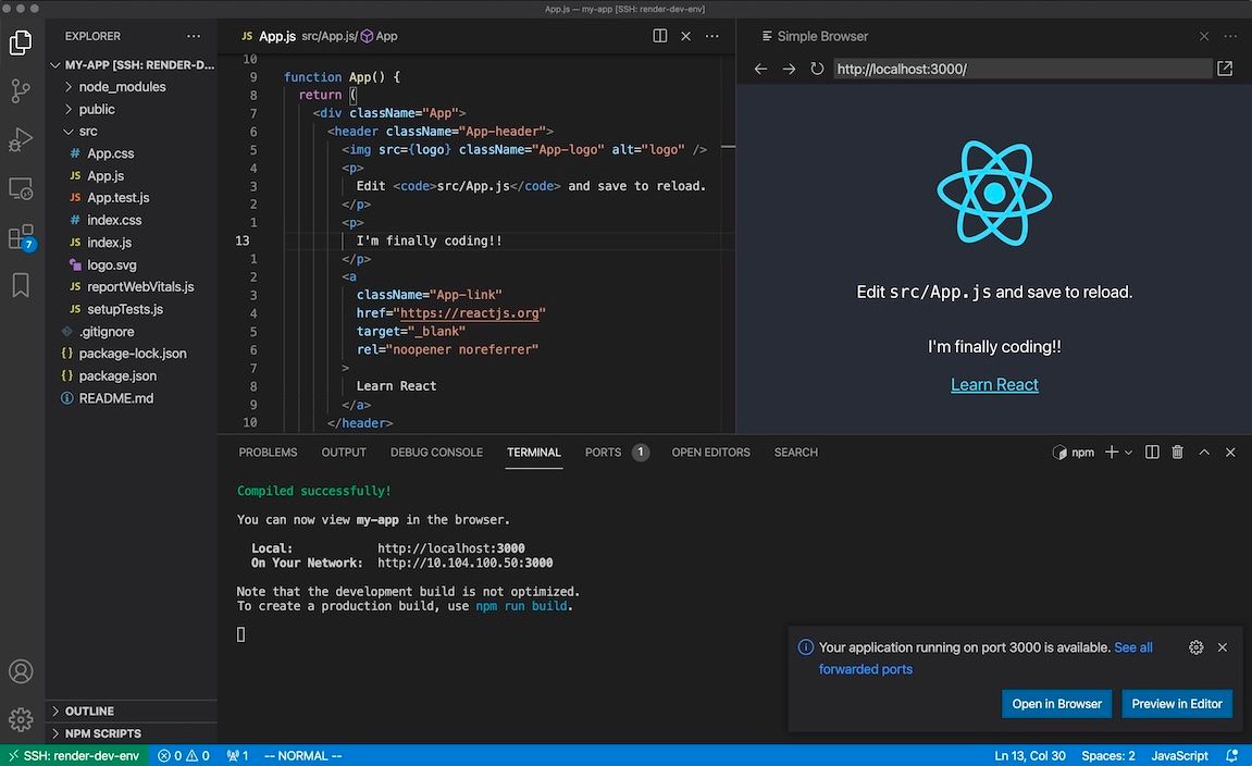 Host a Dev Environment on Render with VS Code and Tailscale | Render Blog