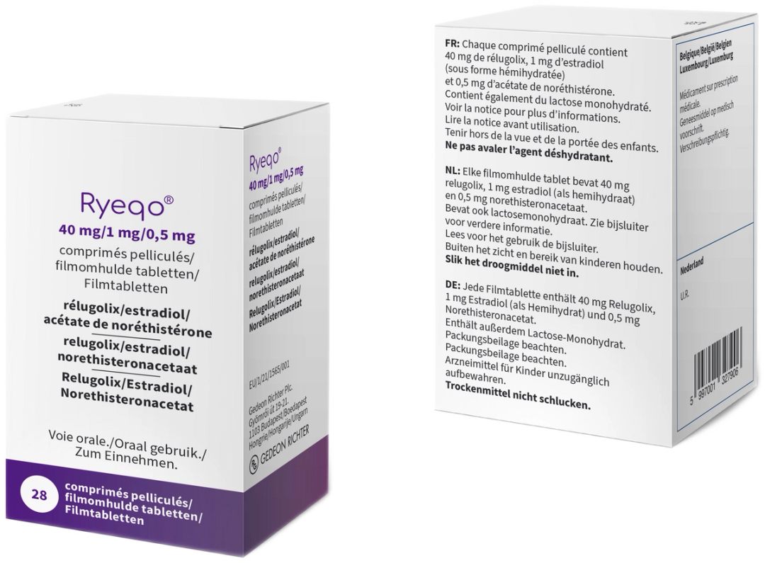 Ryeqo Tablet Filmomhuld 40/1/0,5mg - Gedeon Richter Benelux ...