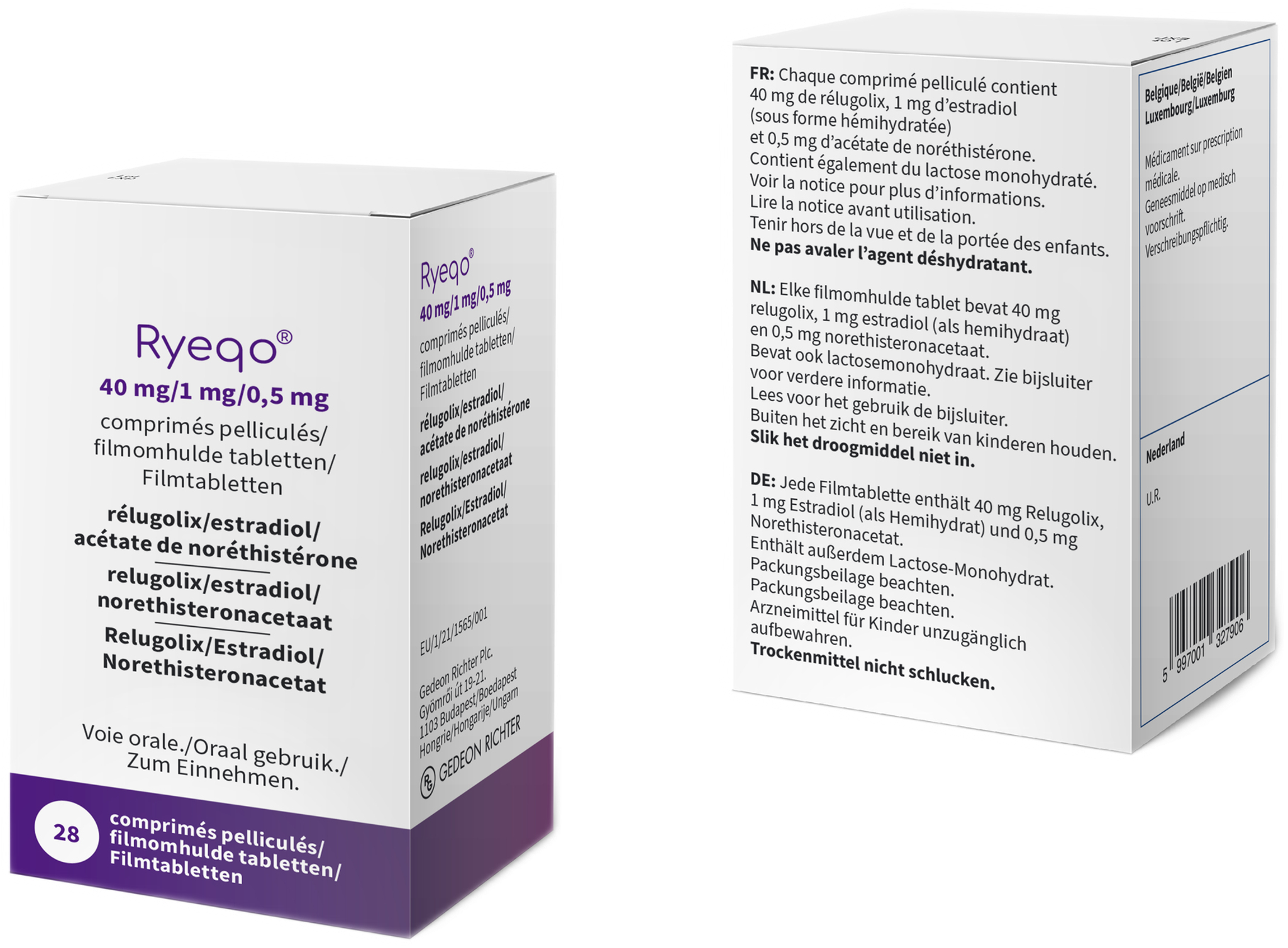 Ryeqo Tablet Filmomhuld 40/1/0,5mg - Gedeon Richter Benelux ...