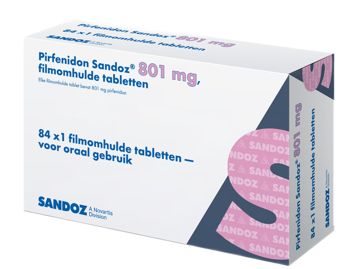 Pirfenidon Sandoz Tablet Filmomhuld 801mg - Sandoz B.V. - BijsluiterPlus