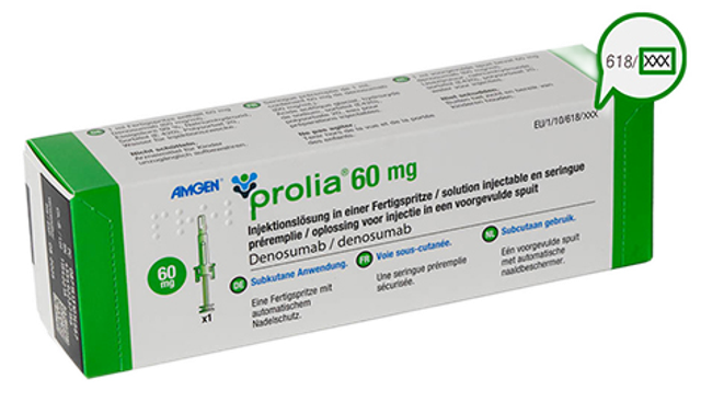 Prolia 60 mg injectievloeistof 60 mg/ml wegwerpspuit 1 ml - Amgen BV ...