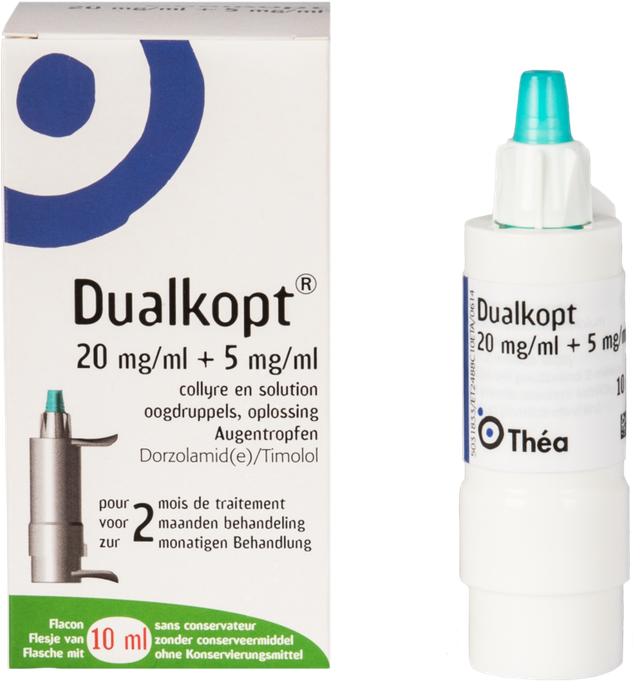 Dualkopt Oogdruppels Flacon 10ml - Thea Pharma BV - BijsluiterPlus