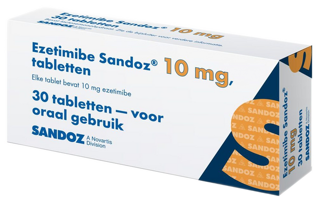 Ezetimibe Sandoz Tablet 10mg - Sandoz B.V. - BijsluiterPlus