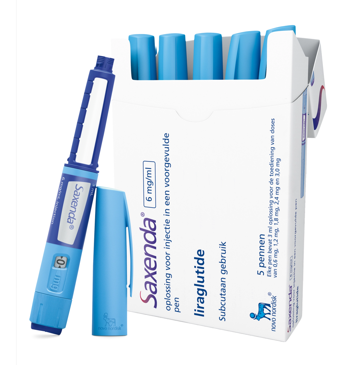 Saxenda Injvlst 6mg/ml Pen 3ml - Novo Nordisk B.V. - BijsluiterPlus