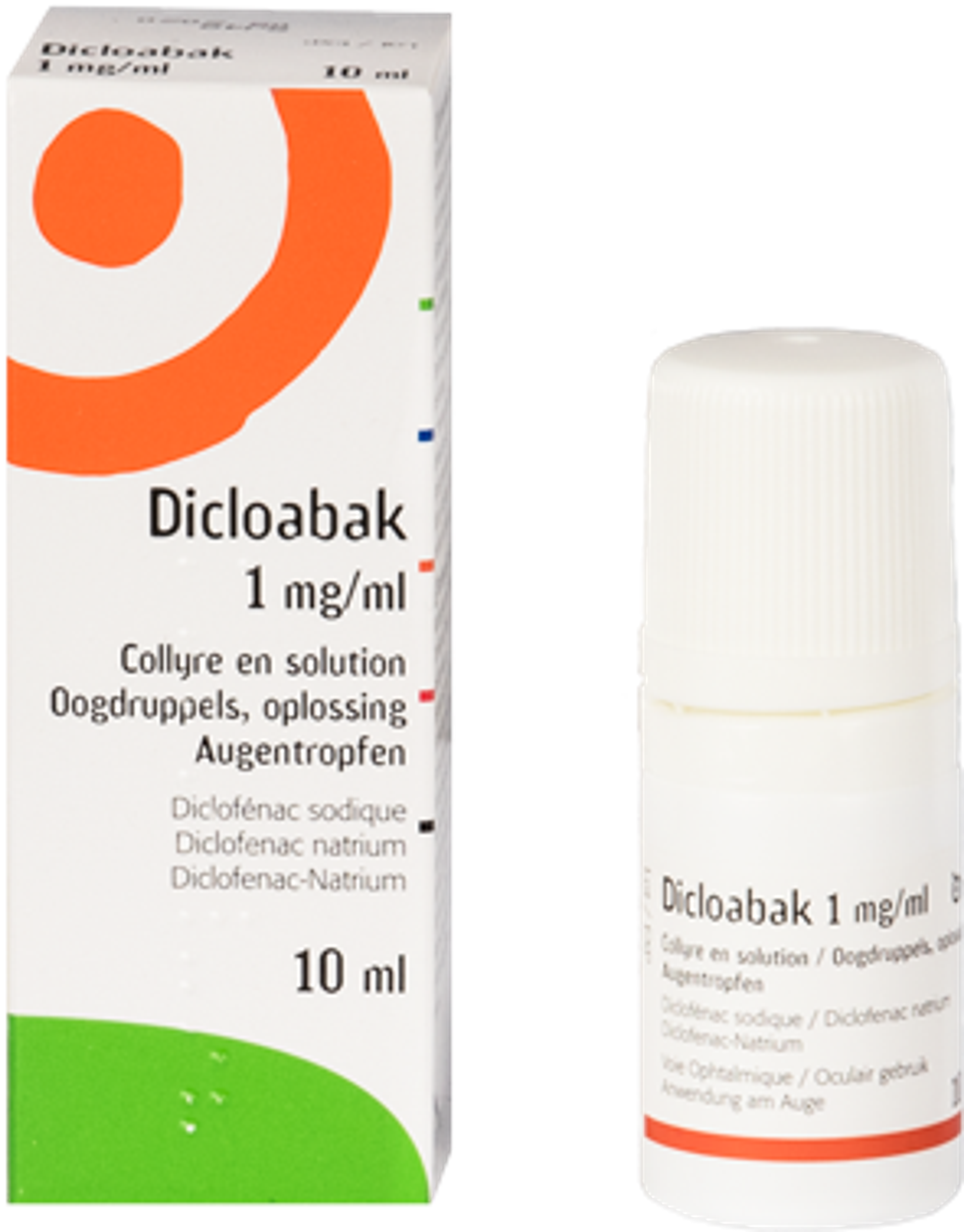 Dicloabak Oogdruppels 1mg/ml Flacon 10ml - Thea Pharma BV - BijsluiterPlus