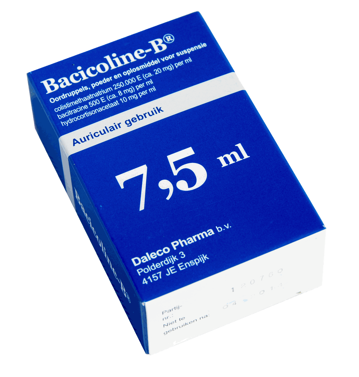 Bacicoline-B Oordruppels Flacon 7,5ml - Daleco Pharma BV - BijsluiterPlus