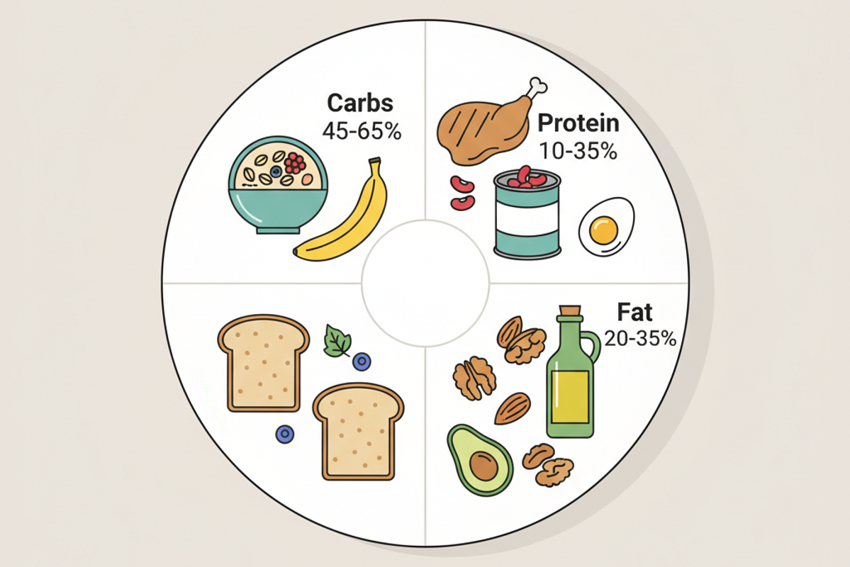 AMDR for Macros: Acceptable Macronutrient Distribution Ranges (with ...