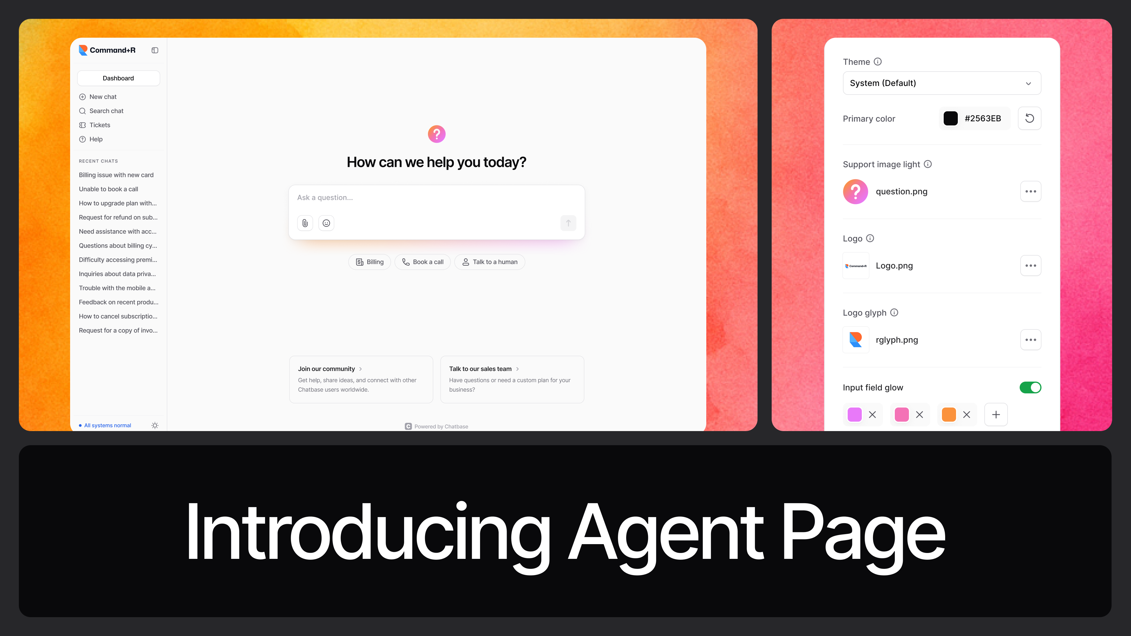Agent Page – a new front door to your docs
