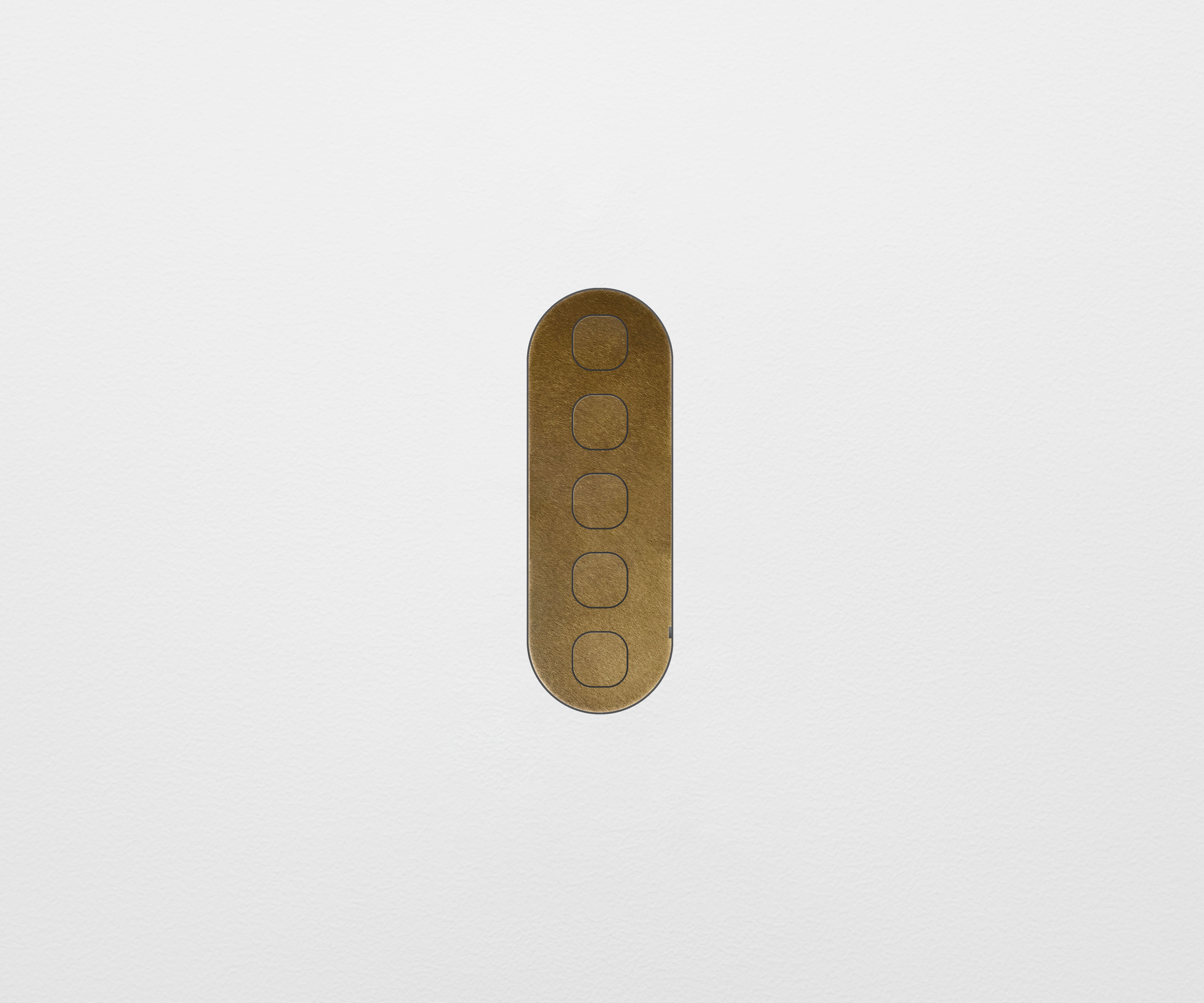 Double Outlet USBC Faceplate Black - Aged Brass | ZETR