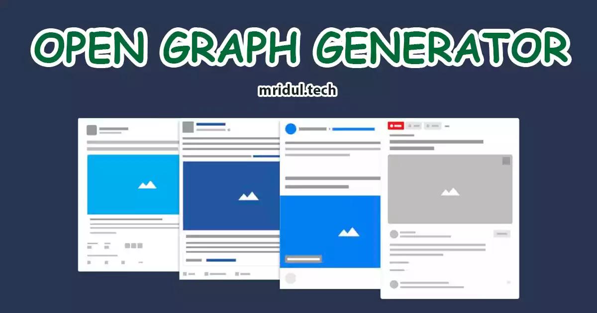 Open Graph Generator | Create OG Tags for Social Sharing Open Graph Generator | Create OG Tags for Social Sharing