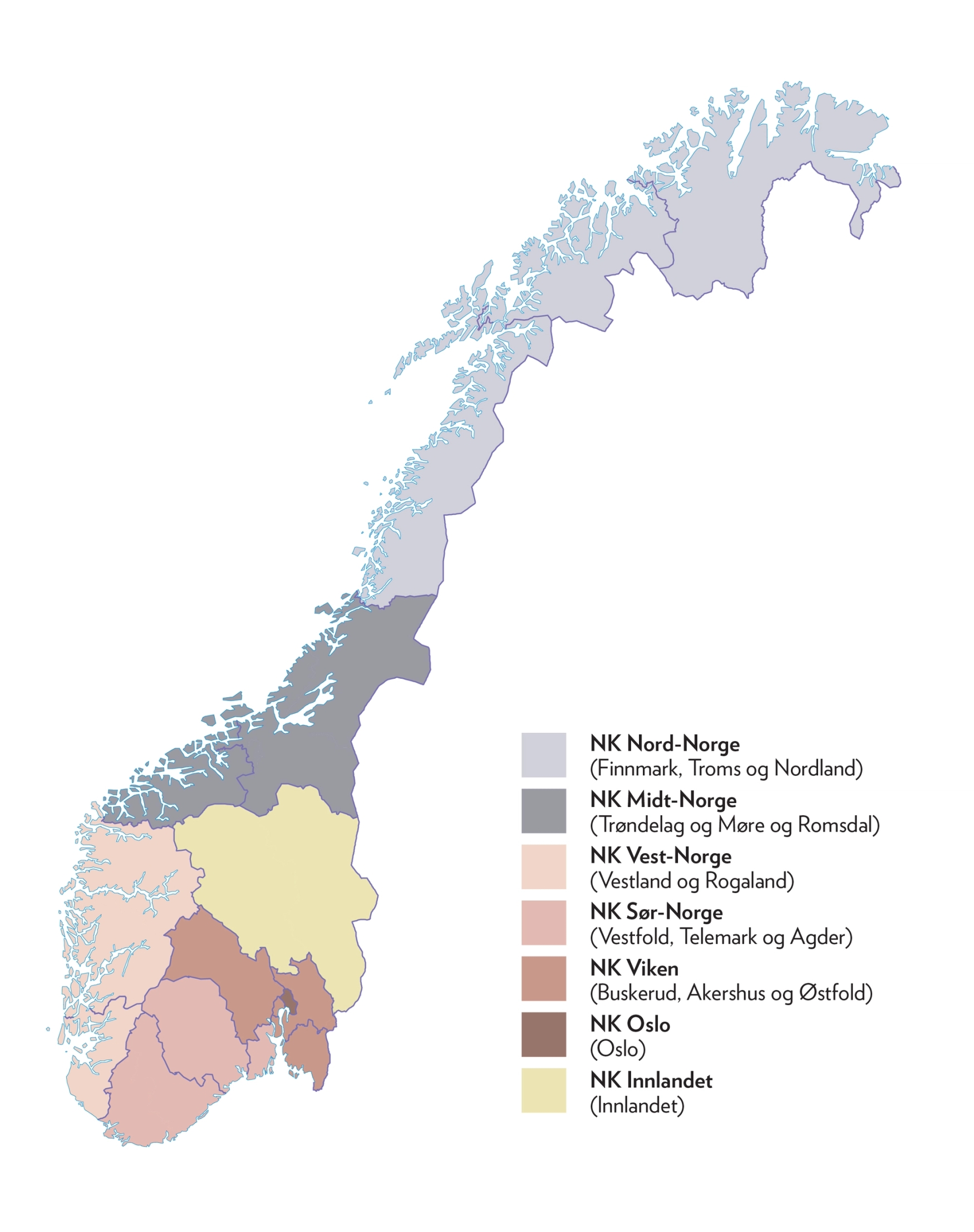 NKs regioner | Norske Kunsthåndverkere