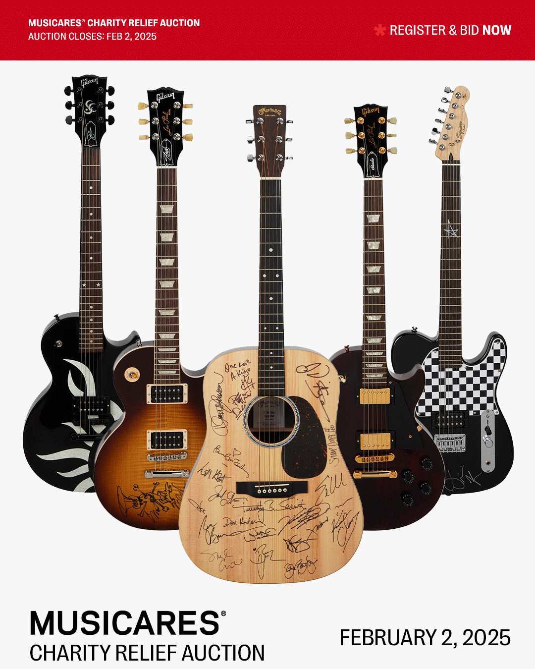 Guitars for a Cause: Julien's & MusiCares® Charity Relief Auction ...