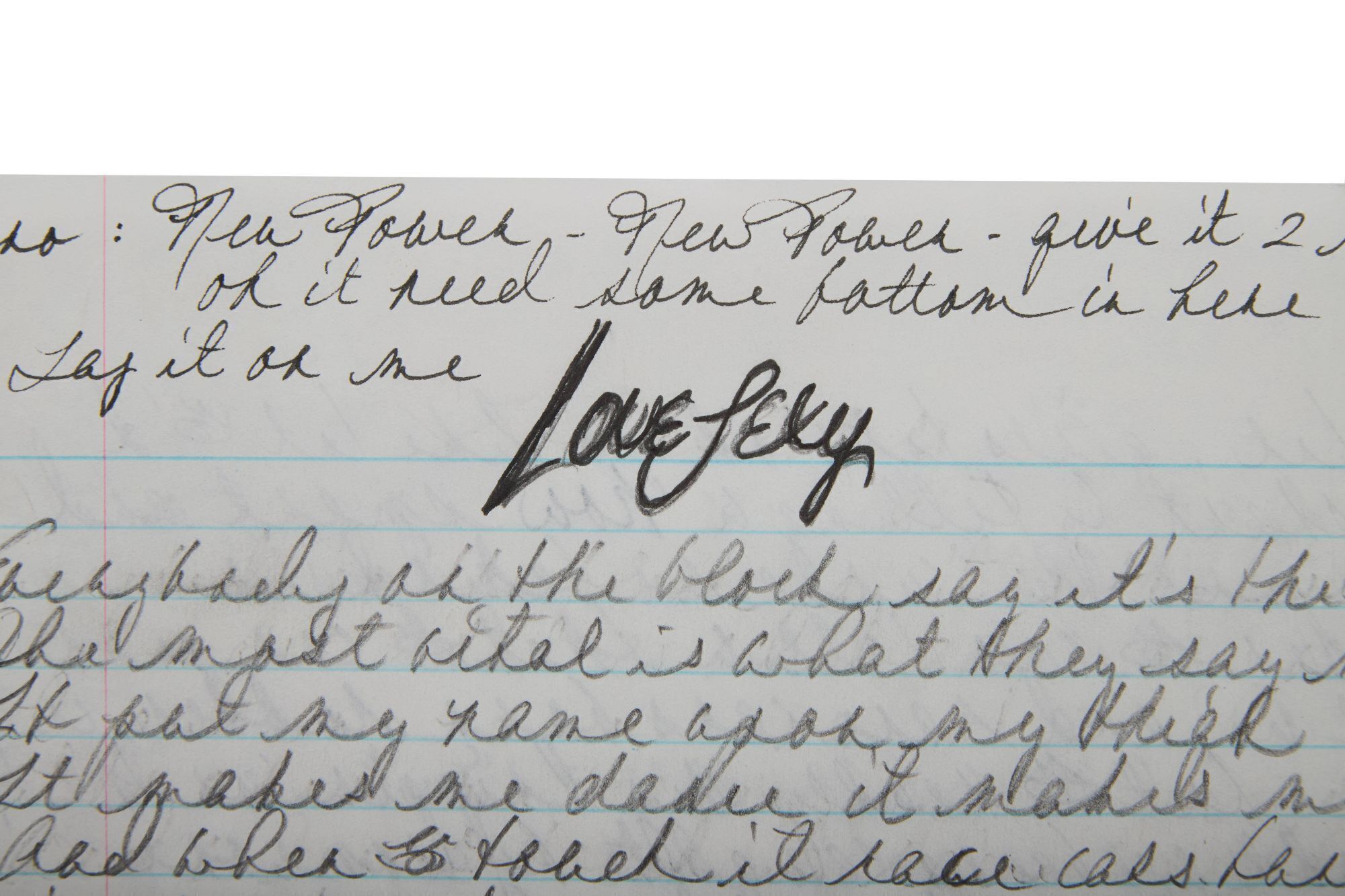 Legends in Ink: Unveiling the Heartbeat of Music through Handwritten Lyrics
