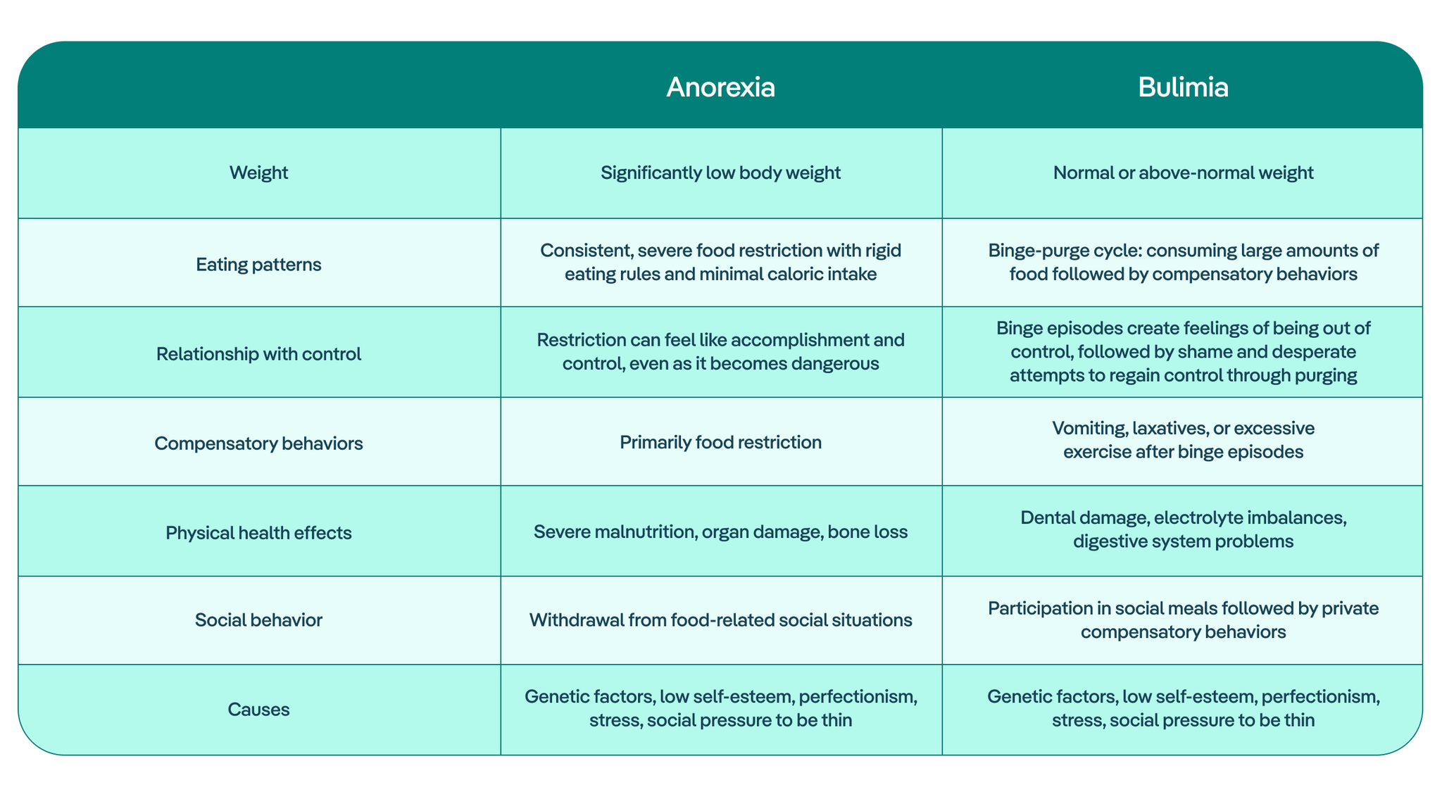 Anorexia vs. Bulimia: Key Differences and Similarities