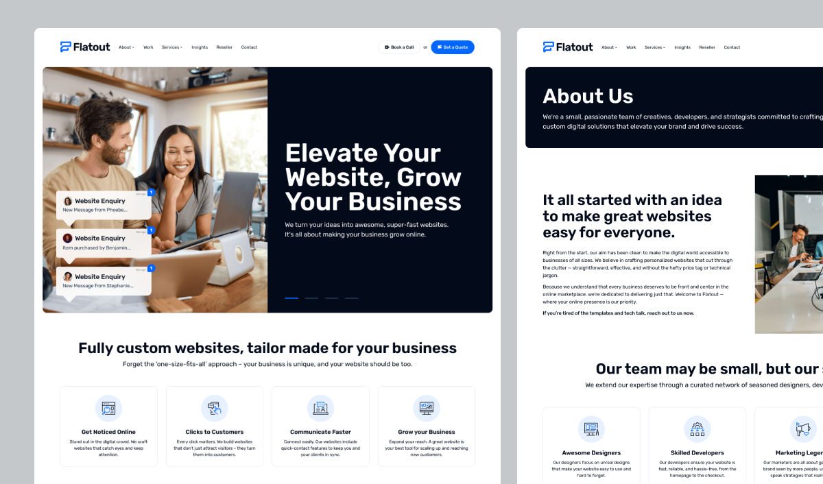 My custom freelancing website build and Designed by Dave
