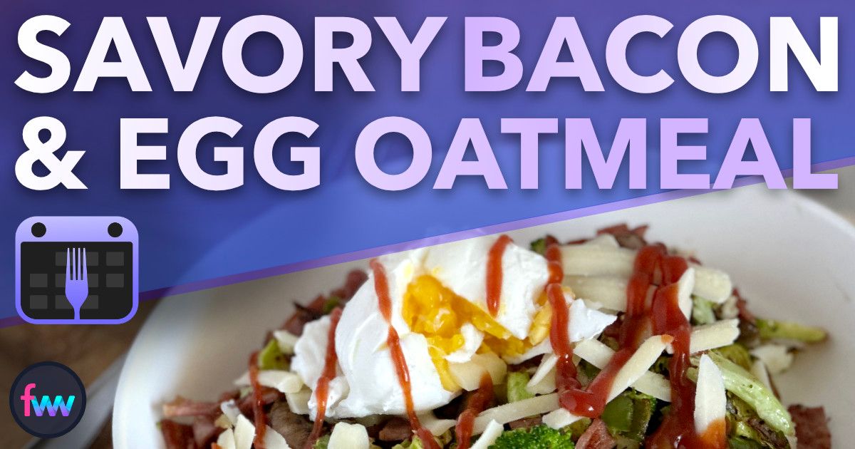 Savory Bacon Egg & Cheese Oatmeal Recipe