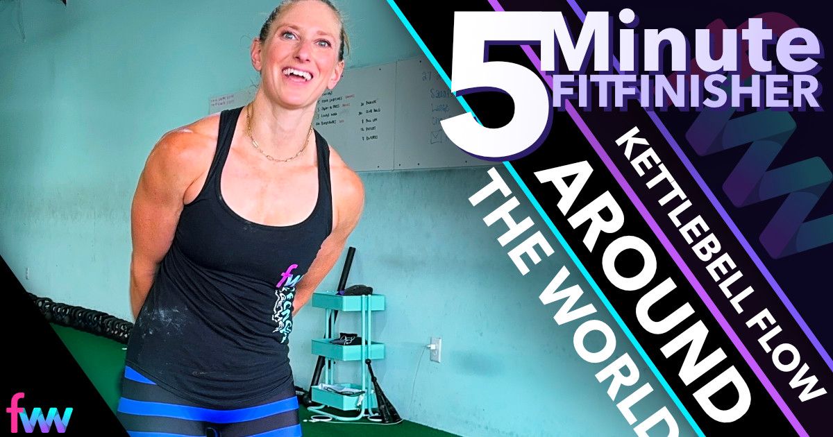 5 Minute Kettlebell Flow With A 16kg Kettlebell - Around The World