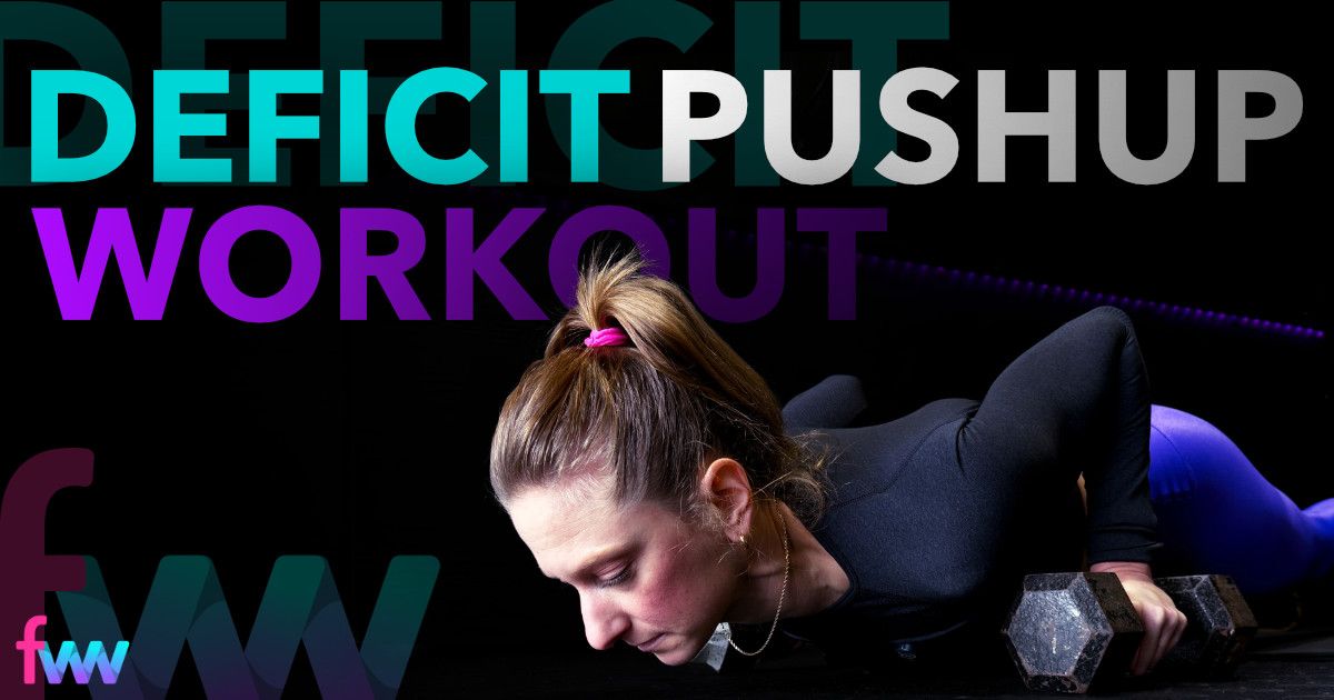 Deficit Pushup Workout