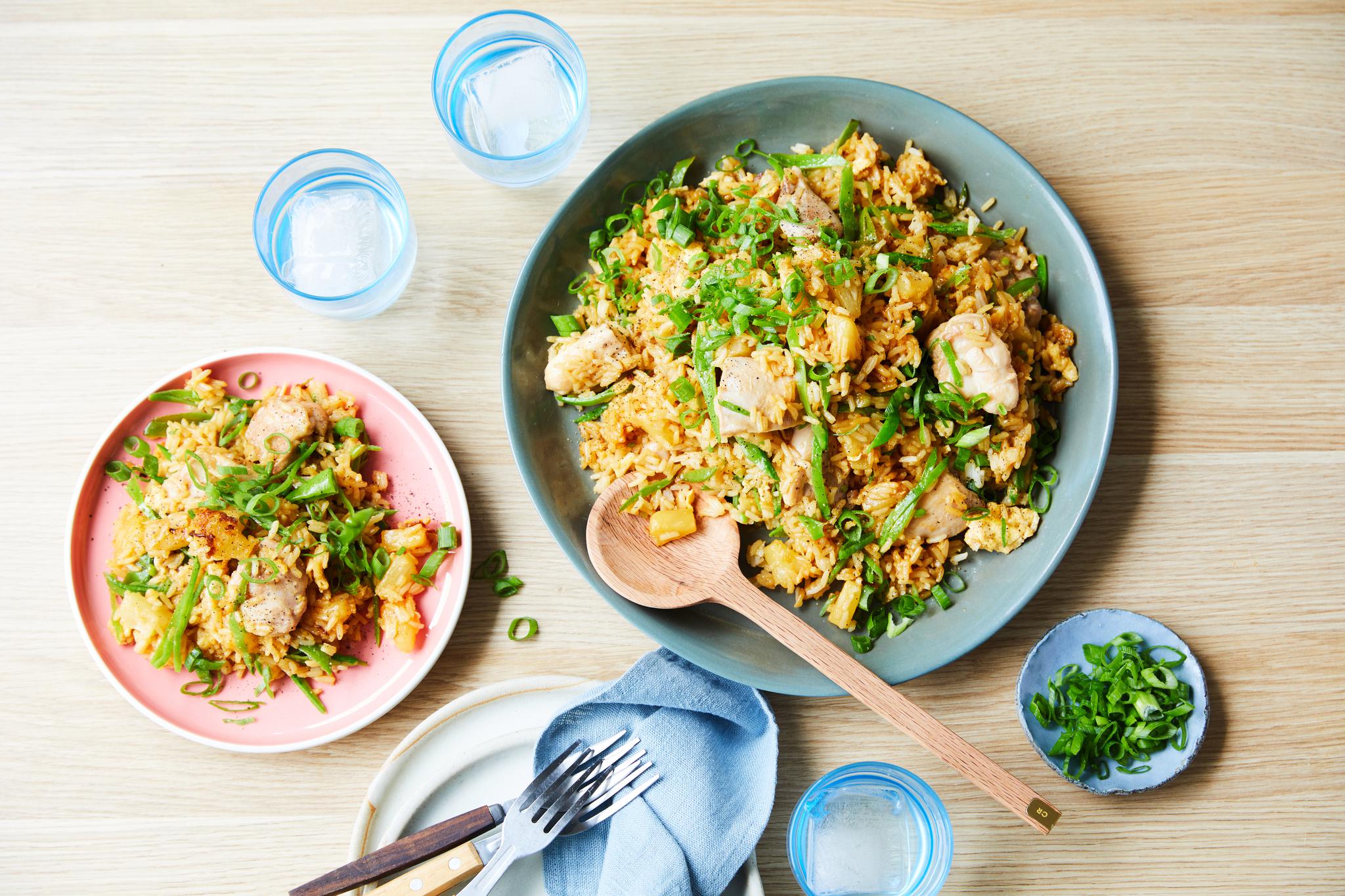 Chicken, Pineapple and Snow Pea Fried Rice