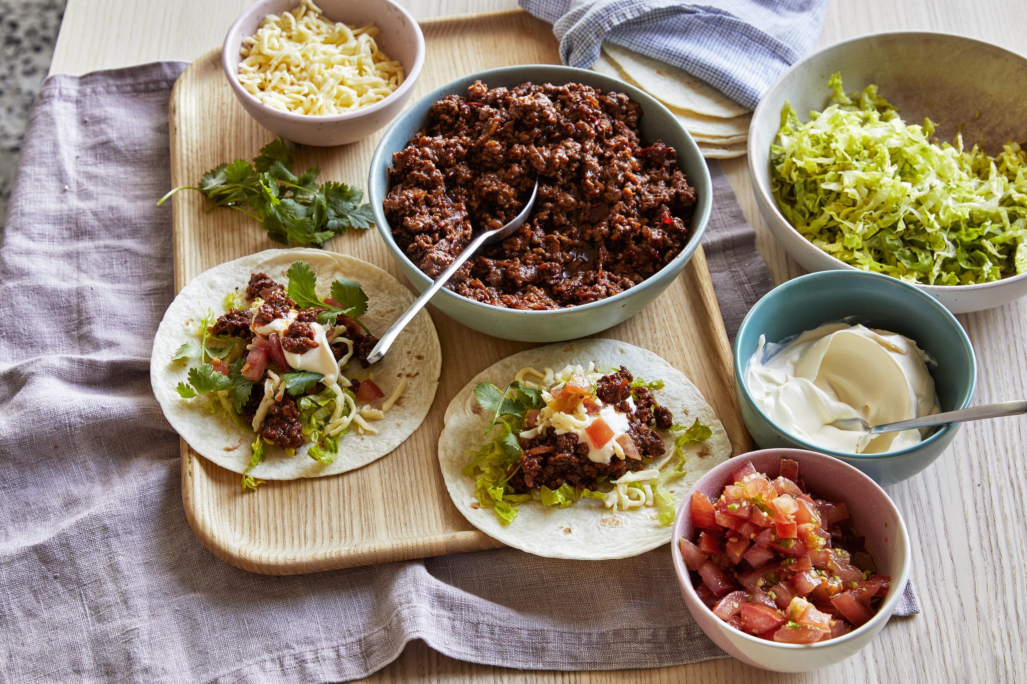 Fast Chilli Beef Tacos