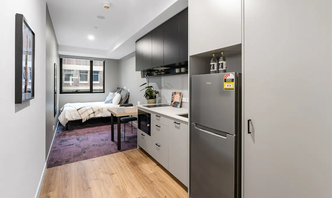 Large Double Studio Apartment | Melbourne A'Beckett | The Switch