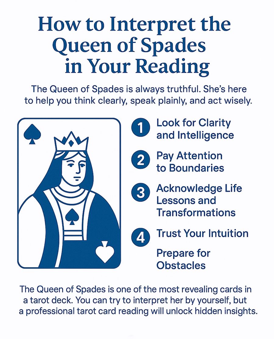 Queen Of Spades Meaning | Tarot Cards | Trusted Psychics