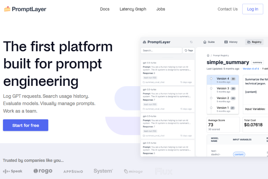 PromptLayer - Features, Pricing, Reviews & More 2024