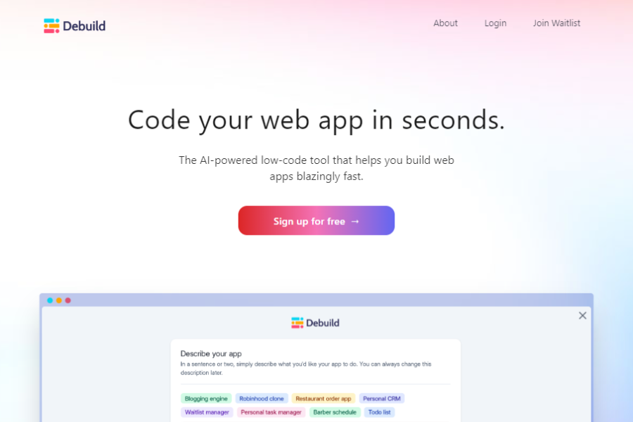 debuild - Features, Pricing, Reviews & More 2024