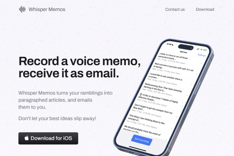 Whisper Memos - Features, Pricing, Reviews & More 2024