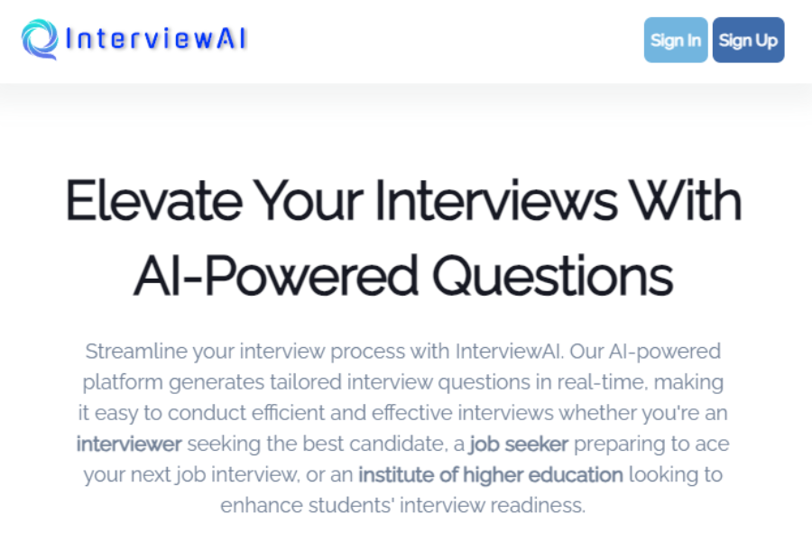 InterviewAI - Features, Pricing, Reviews & More 2024