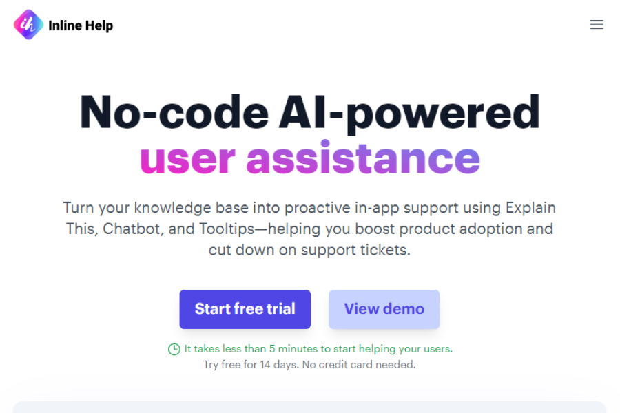 Inline Help - Features, Pricing, Reviews & More 2024