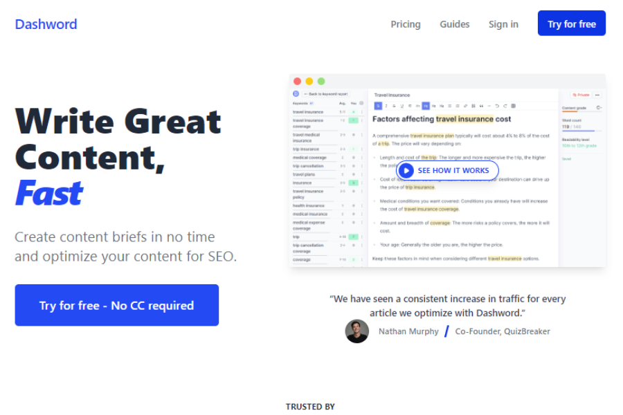 Dashword - Features, Pricing, Reviews & More 2024